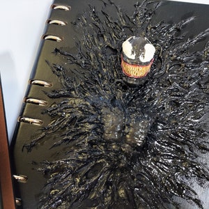 Venom Notebook Journal Venom Head Statue Loose-leaf Notebook Black ...