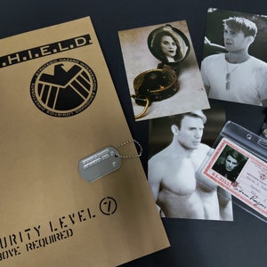 Captain America file Steven Rogers S.H.I.E.L.D. Secret File Paper Props ...