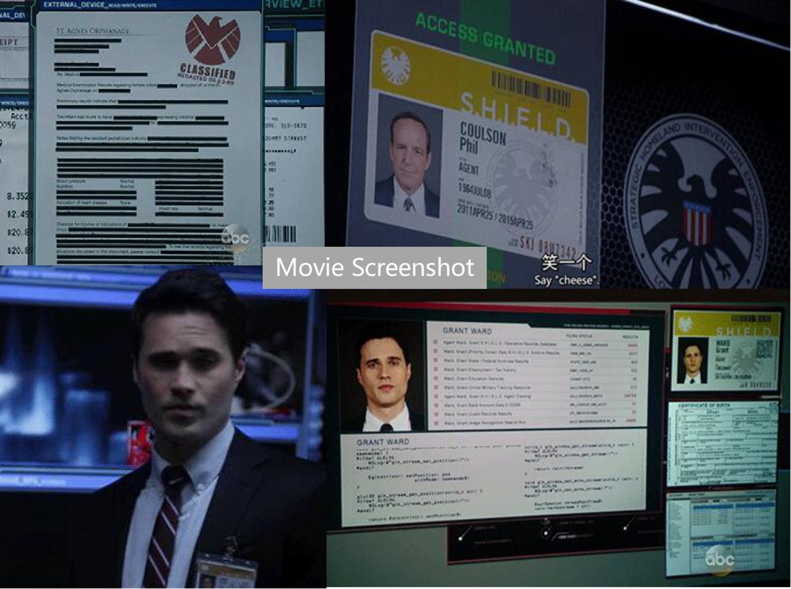 Agents of S.H.I.E.L.D. Secret File & ID Cards Paper Props TV Show Movie ...