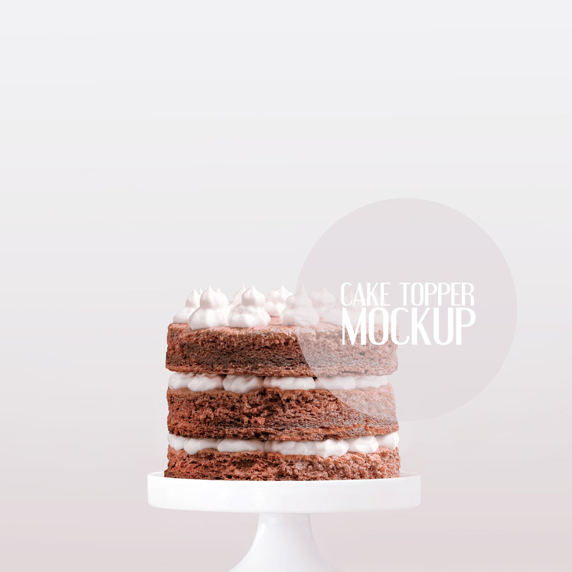 Cake topper mockup | Etsy