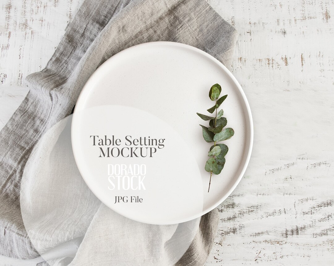 Table Setting Mockup / JPG File - Etsy
