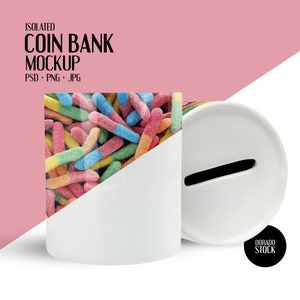 Sublimation Coin Bank Mockup / PSD PNG JPG Files Included - Etsy