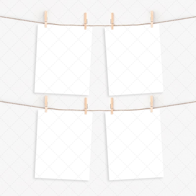 8x10 prints mockup set with clothespins | Etsy