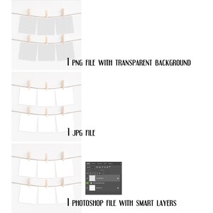 Square Cards Set Mockup With Clothespins - Etsy