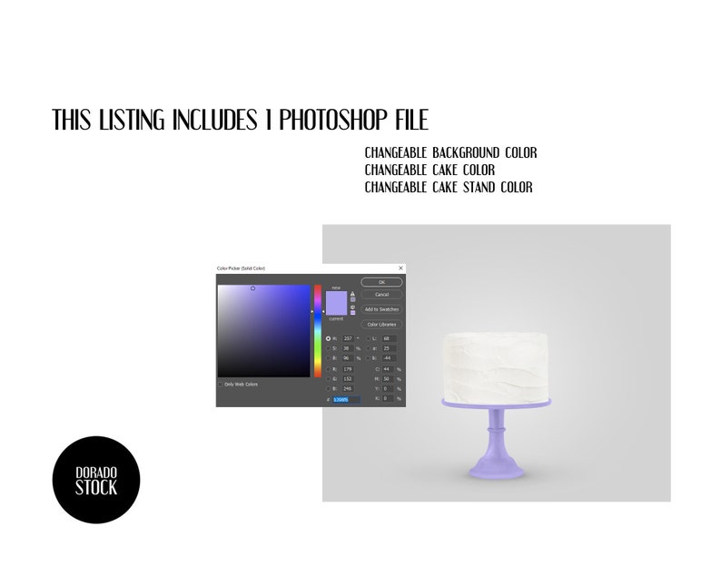 Isolated Cake Topper Mockup. Photoshop File - Etsy