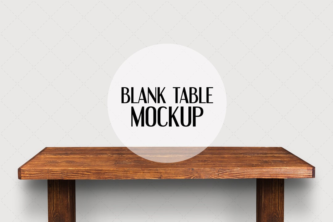 Blank Table Mockup / JPG File - Etsy