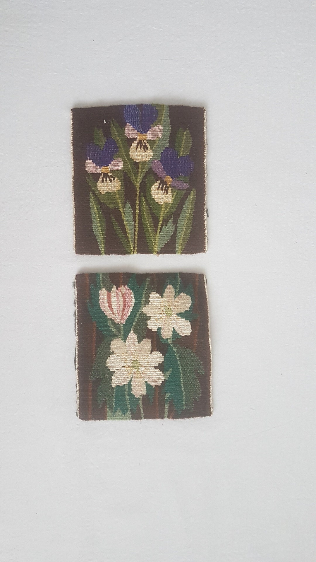 Set of Two Small 12 Cm X 13.5 Cm / 4.7'' X 5.3'' Beautiful Floral ...