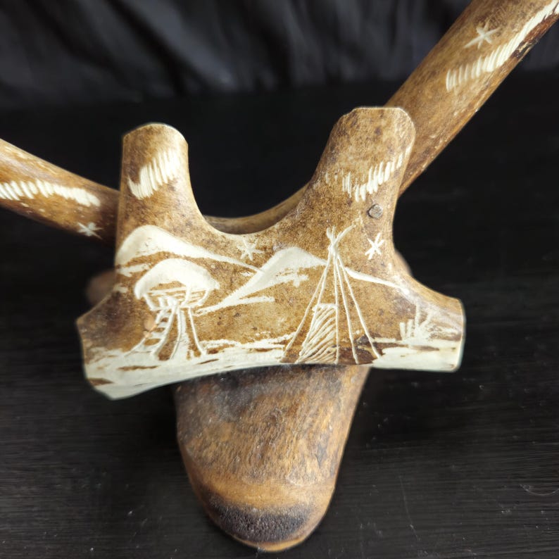 Sámi Reindeer Antler Candelabra – Two Candle Holder, Swedish Lapland ...