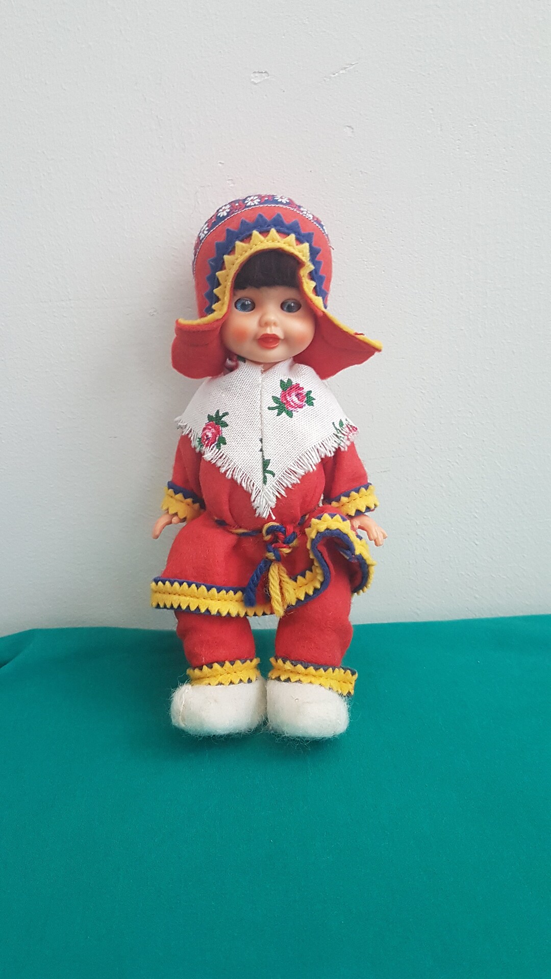 Sámi Souvenir Doll Open & Close Eyes From Swedish Lapland With Handmade ...