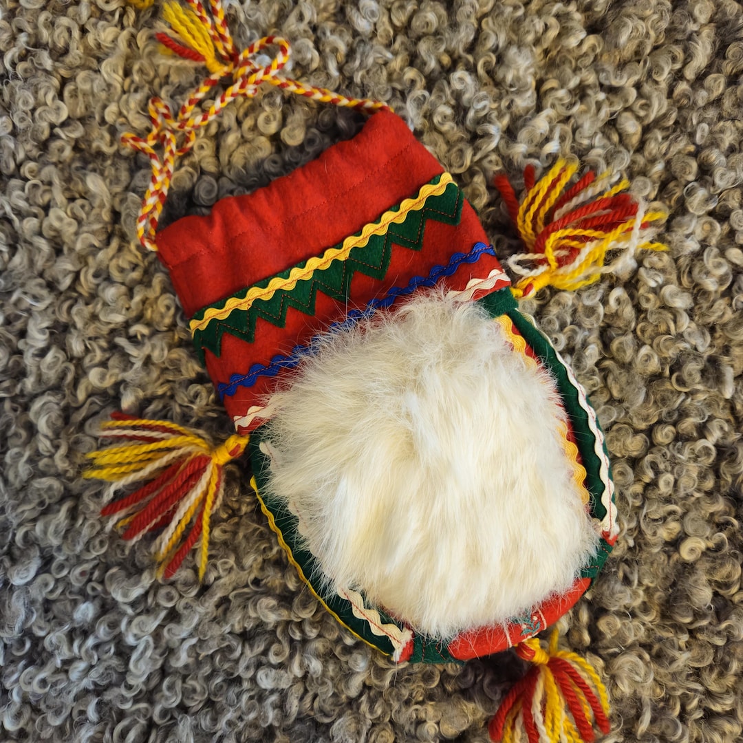 DUODJI Sámi Handmade Pouch Bag With Mountain Hare Winter Fur From ...