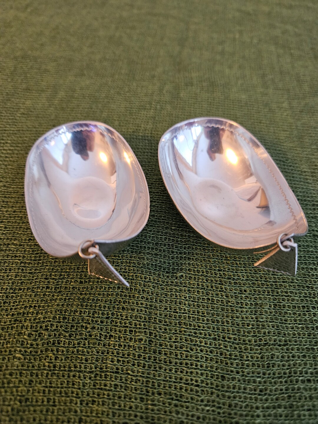 Pair of Beautiful Sámi Handmade Pewter Bowls With Sámi Motifs From ...