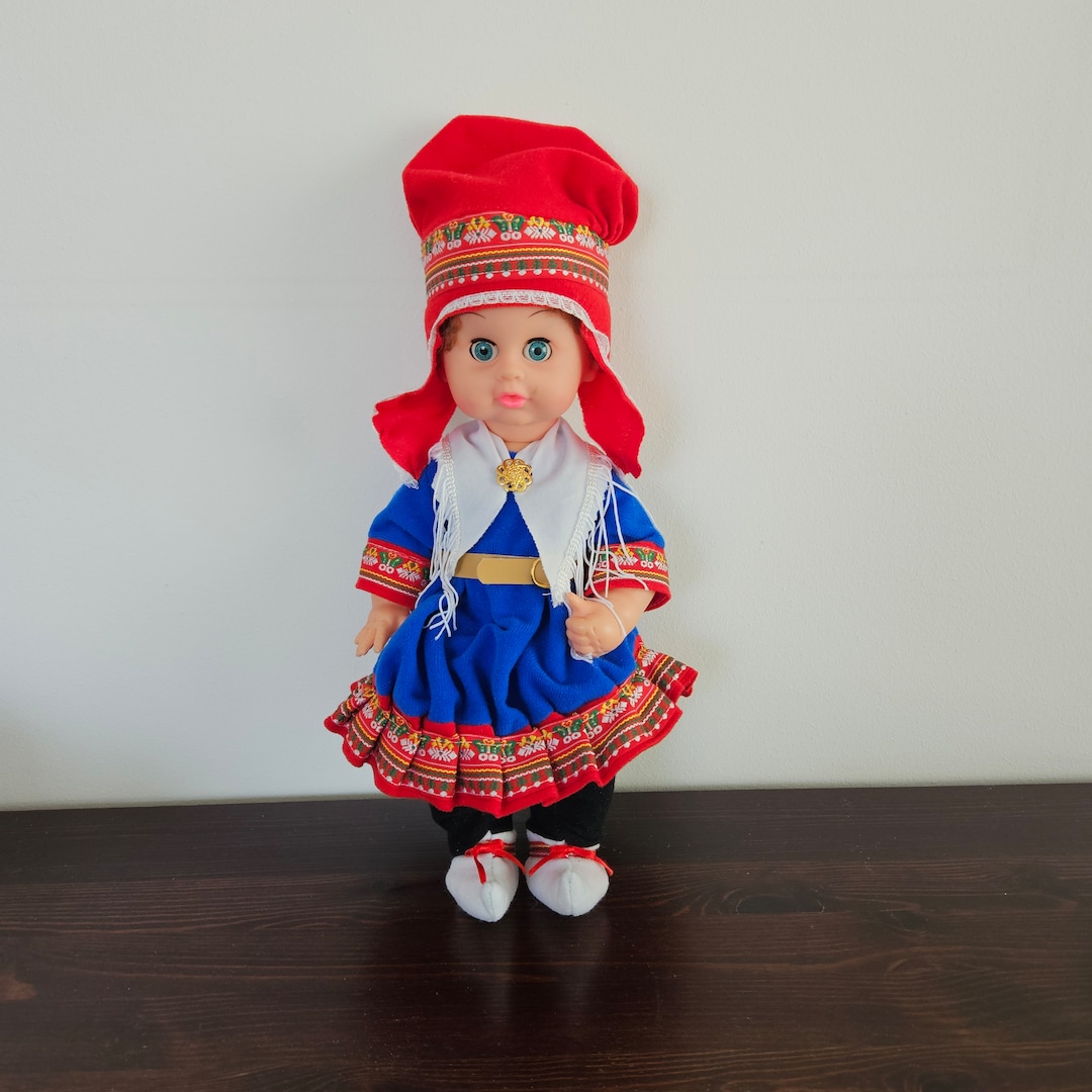 Authentic Tall Sámi Souvenir Doll Open & Close Eyes From Swedish ...
