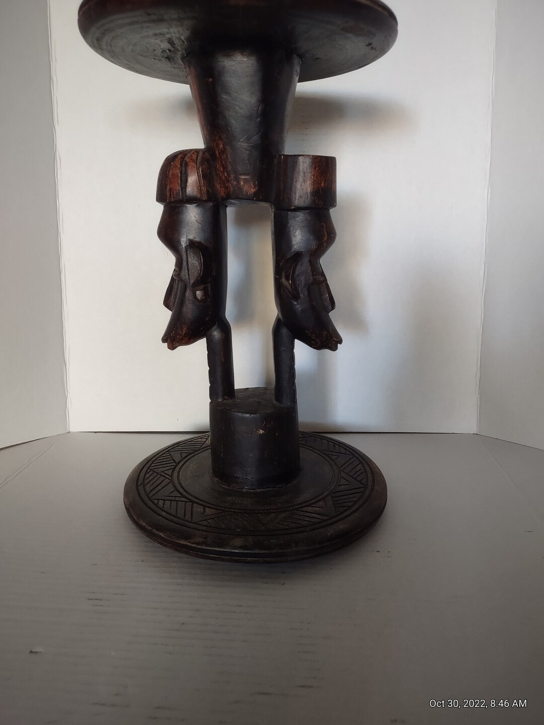 Unique, Vintage African Hand Carved Wood Stool / Table - Etsy