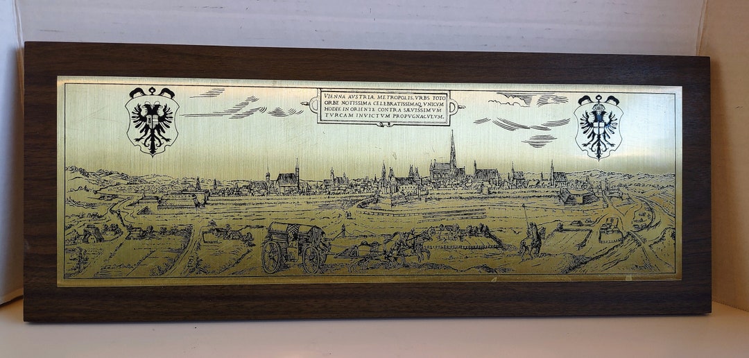 Vintage German Copper Engraving of Vienna Austria Metropolis - Etsy