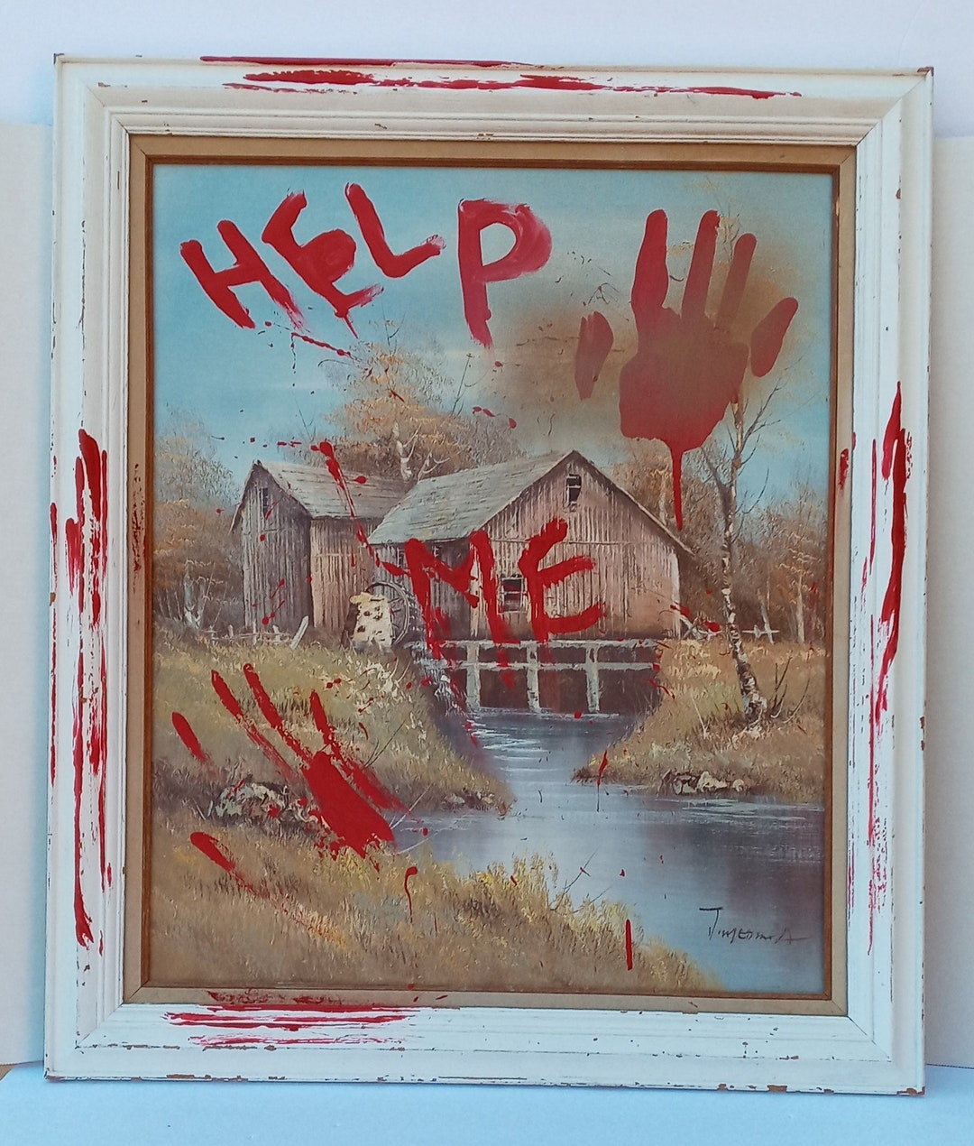Help Me Oil on Canvass Painting - Etsy