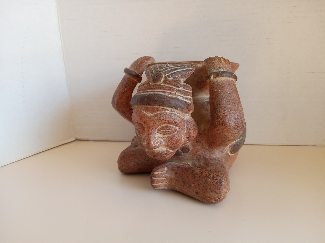 Vintage Pre-columbian Terra Cotta Aztec Classic Male Figure - Etsy