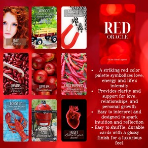 RED Oracle Deck - Etsy