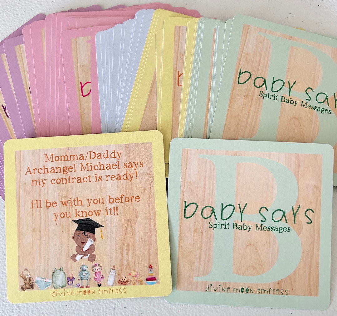 Baby Says Spirit Baby Messages Oracle Deck PRE-ORDER - Etsy
