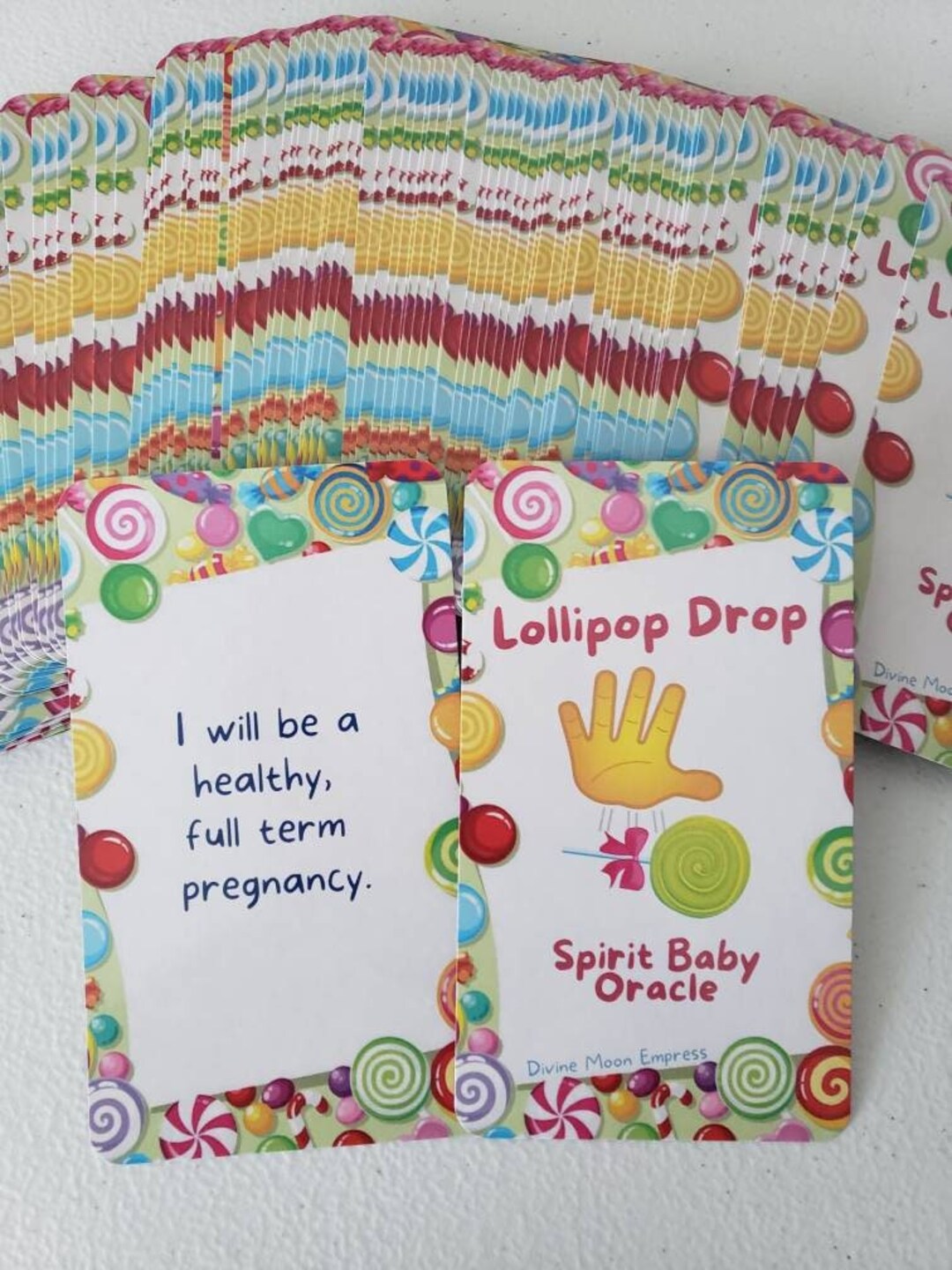 Lollipop Drop Spirit Baby Oracle Deck [101 Cards] - Etsy