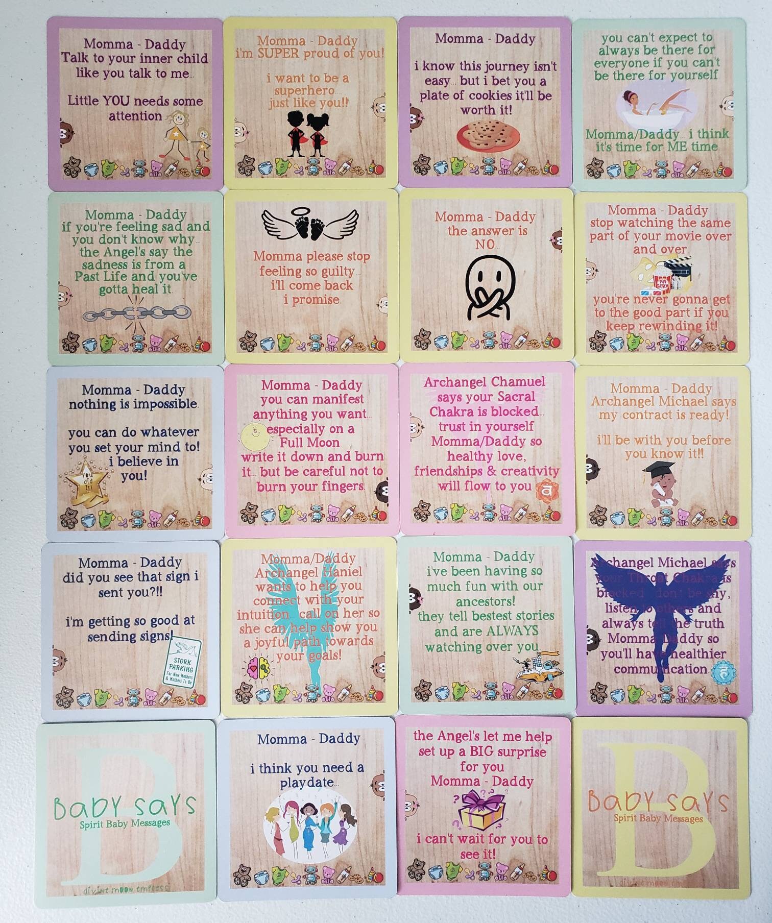 Baby Says Spirit Baby Messages Oracle Deck PRE-ORDER - Etsy