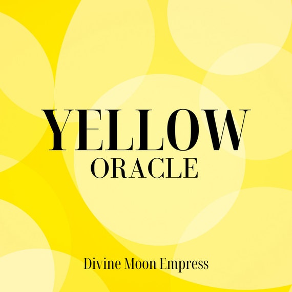 YELLOW Oracle Deck PRE-ORDER | Etsy
