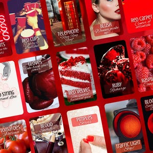 RED Oracle Deck - Etsy