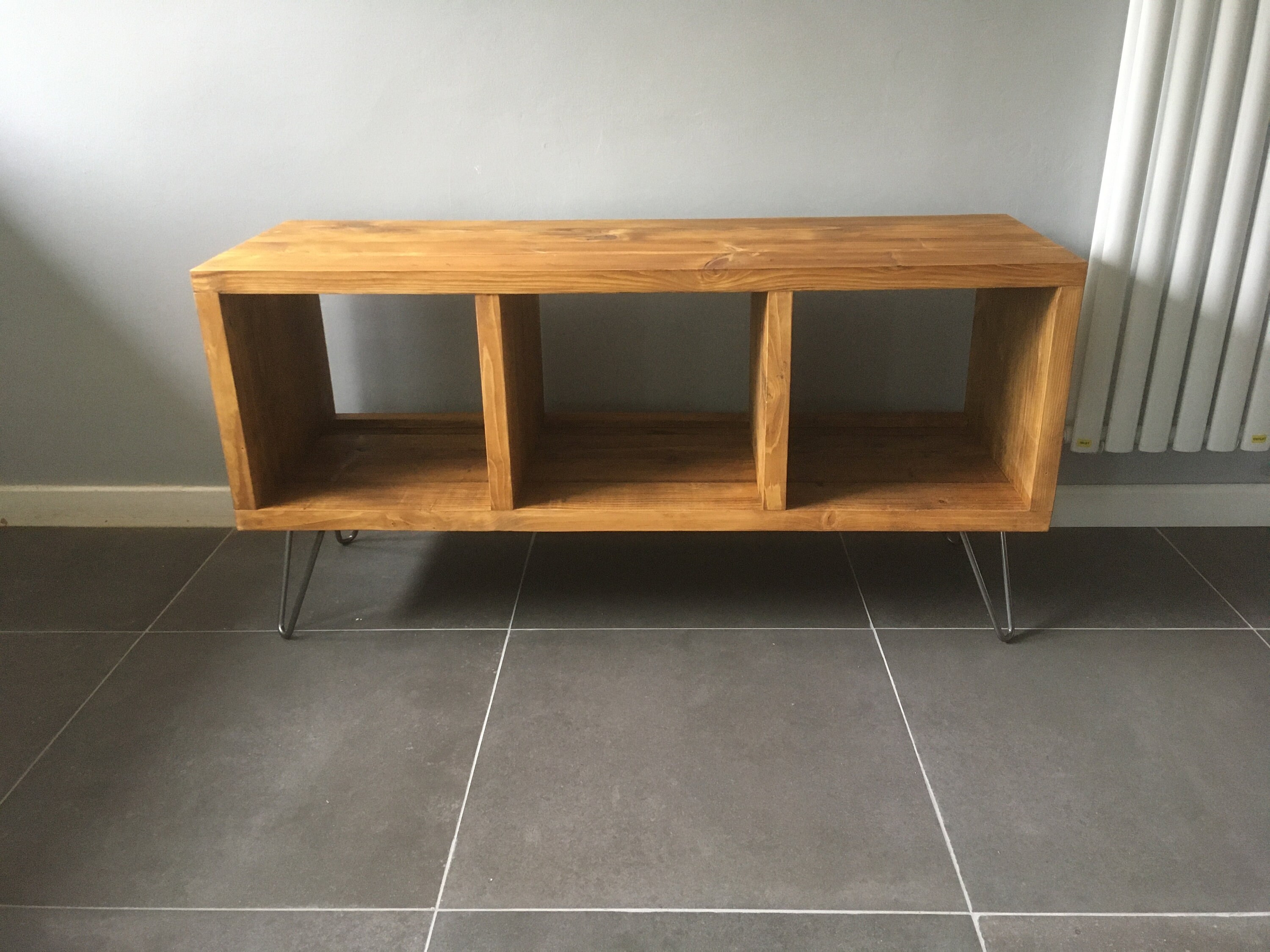 Vinyl Album Record Wooden Storage Rustic Reclaimed Solid Wood Handmade ...