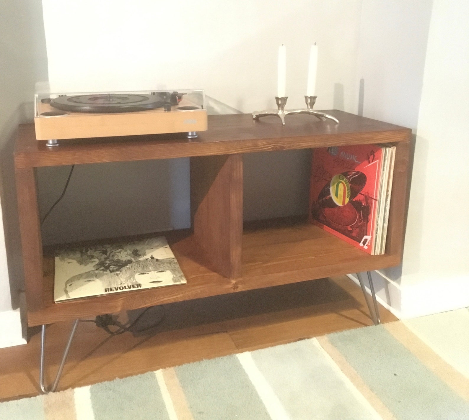 Vinyl Album Record Wooden Storage Rustic Reclaimed Solid Wood - Etsy