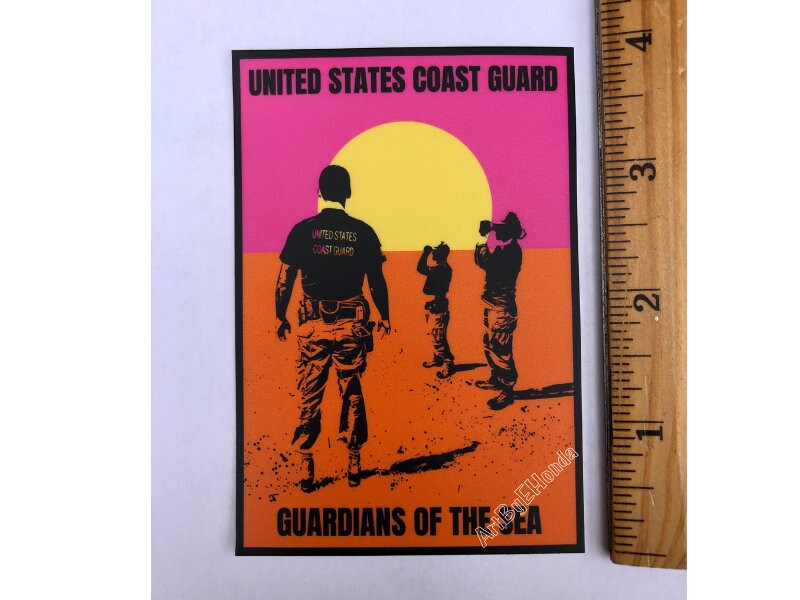 USCG Vinyl Sticker - Etsy