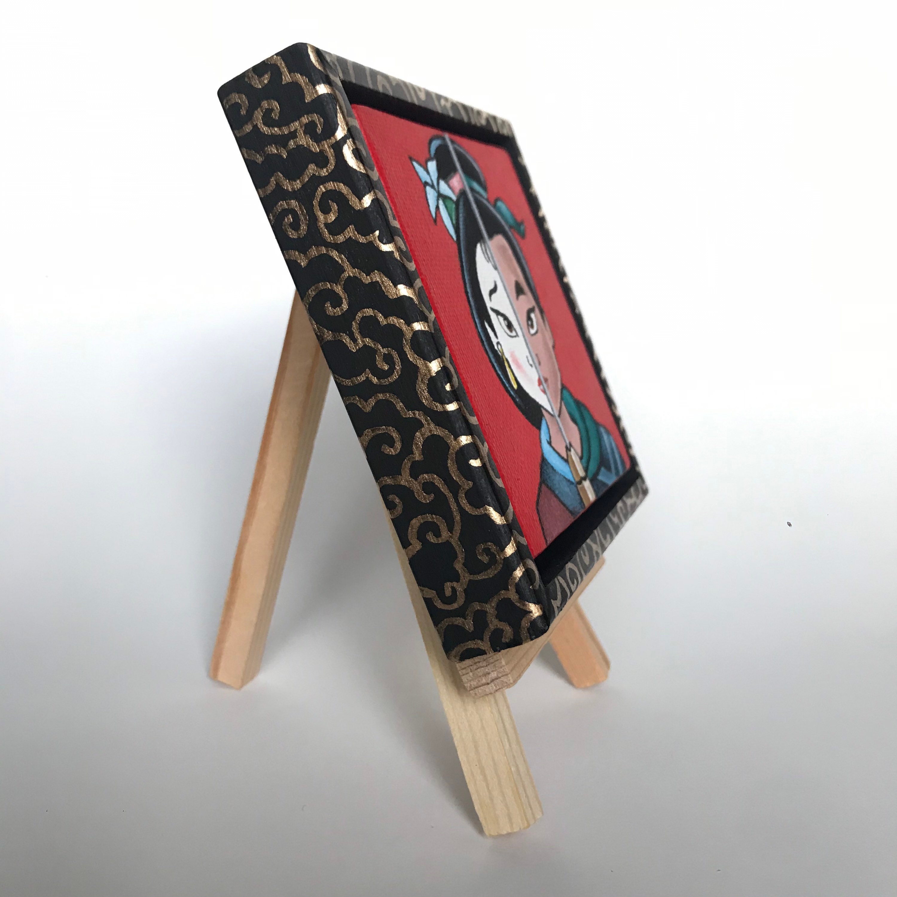 Original Painting Disney’s Mulan Mini (w/ Frame and Easel) - Etsy