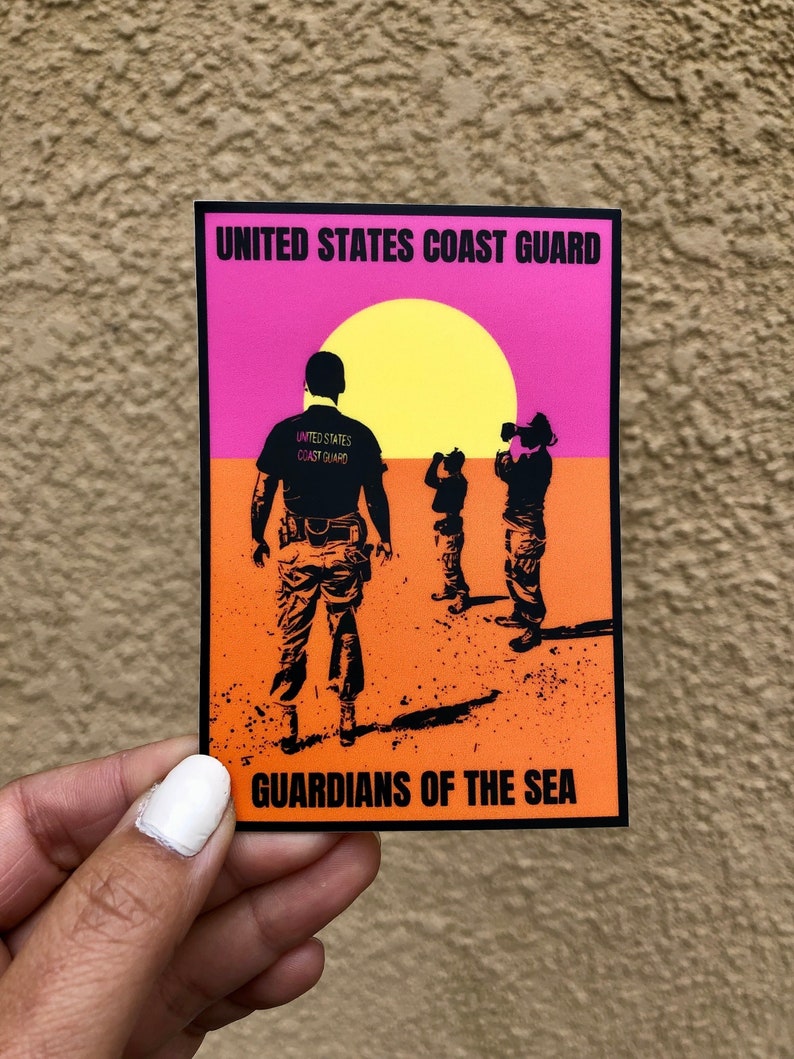 USCG Vinyl Sticker - Etsy