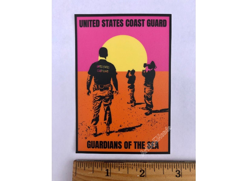 USCG Vinyl Sticker - Etsy