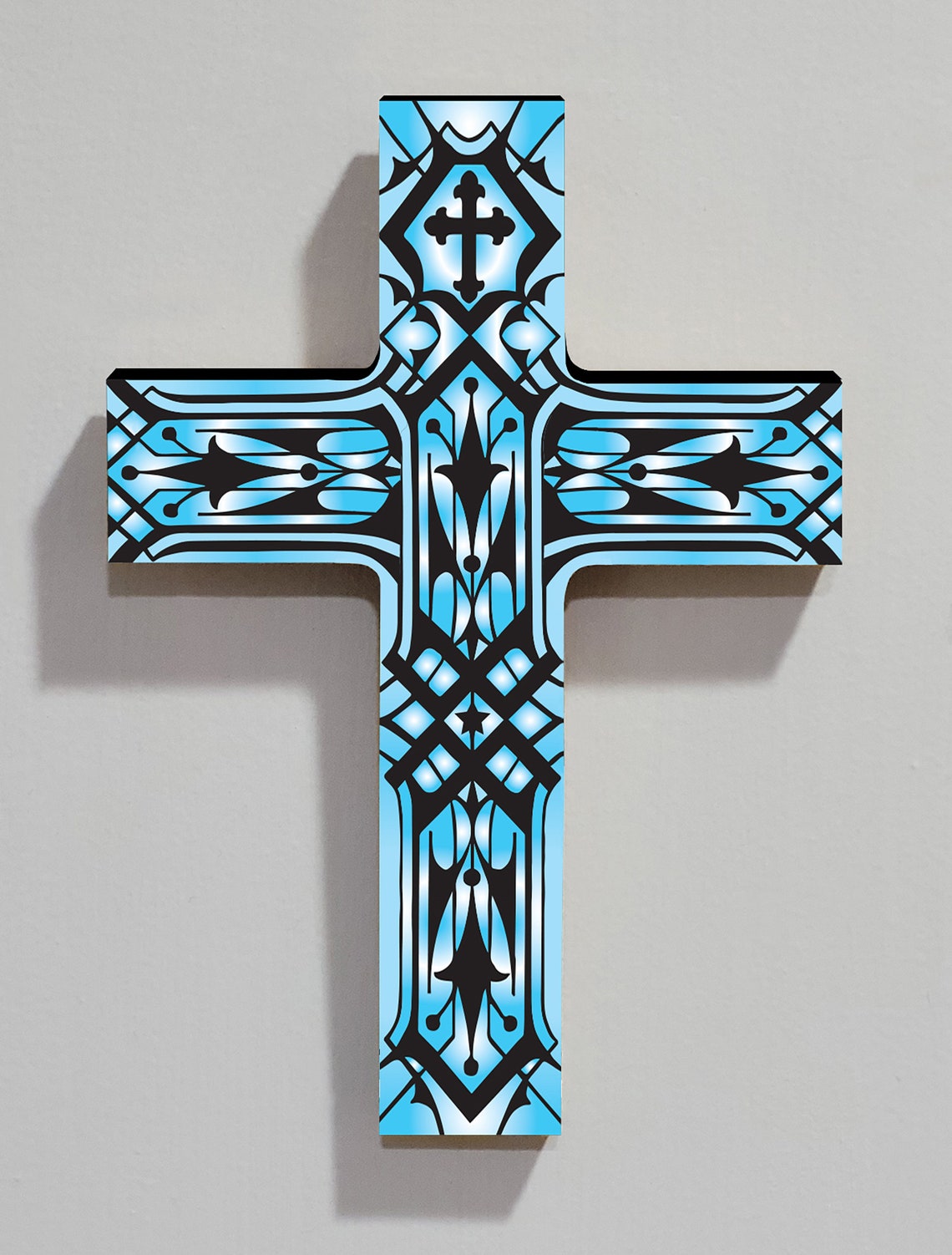 Art Deco Wall Hanging Wooden Cross - Etsy
