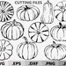 Pumpkin SVG Outline Bundle. Fall Clip Art. Halloween Svg. Thanksgiving ...