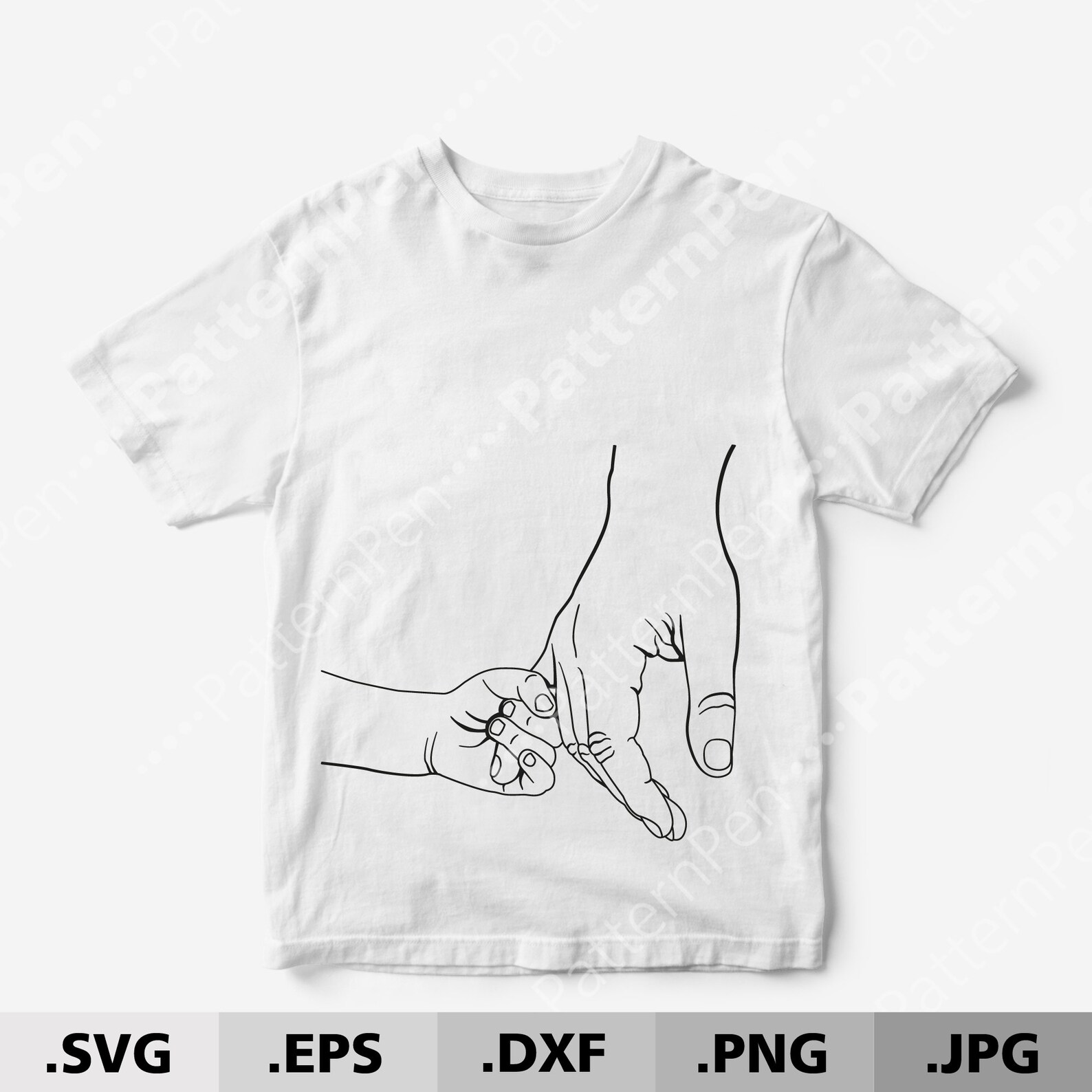 Fathers Day SVG. Dad Hand Child SVG. Digital Download Files | Etsy