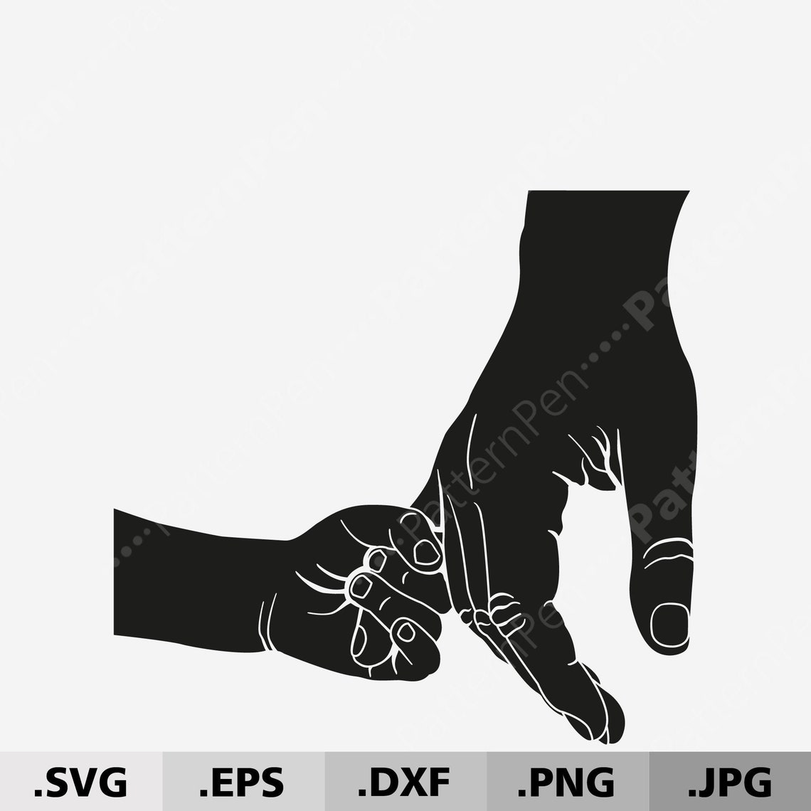 Fathers Day SVG. Dad Hand Child SVG. Dad is a Daughter's - Etsy