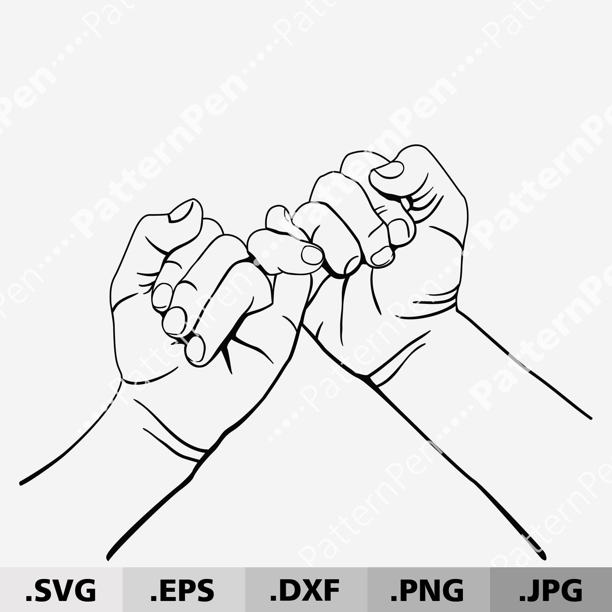 Pinky Promise SVG EPS DXF File for Cutting Machine | Etsy UK