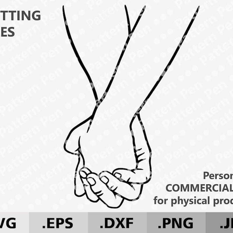 Holding Hands Line Art - Etsy