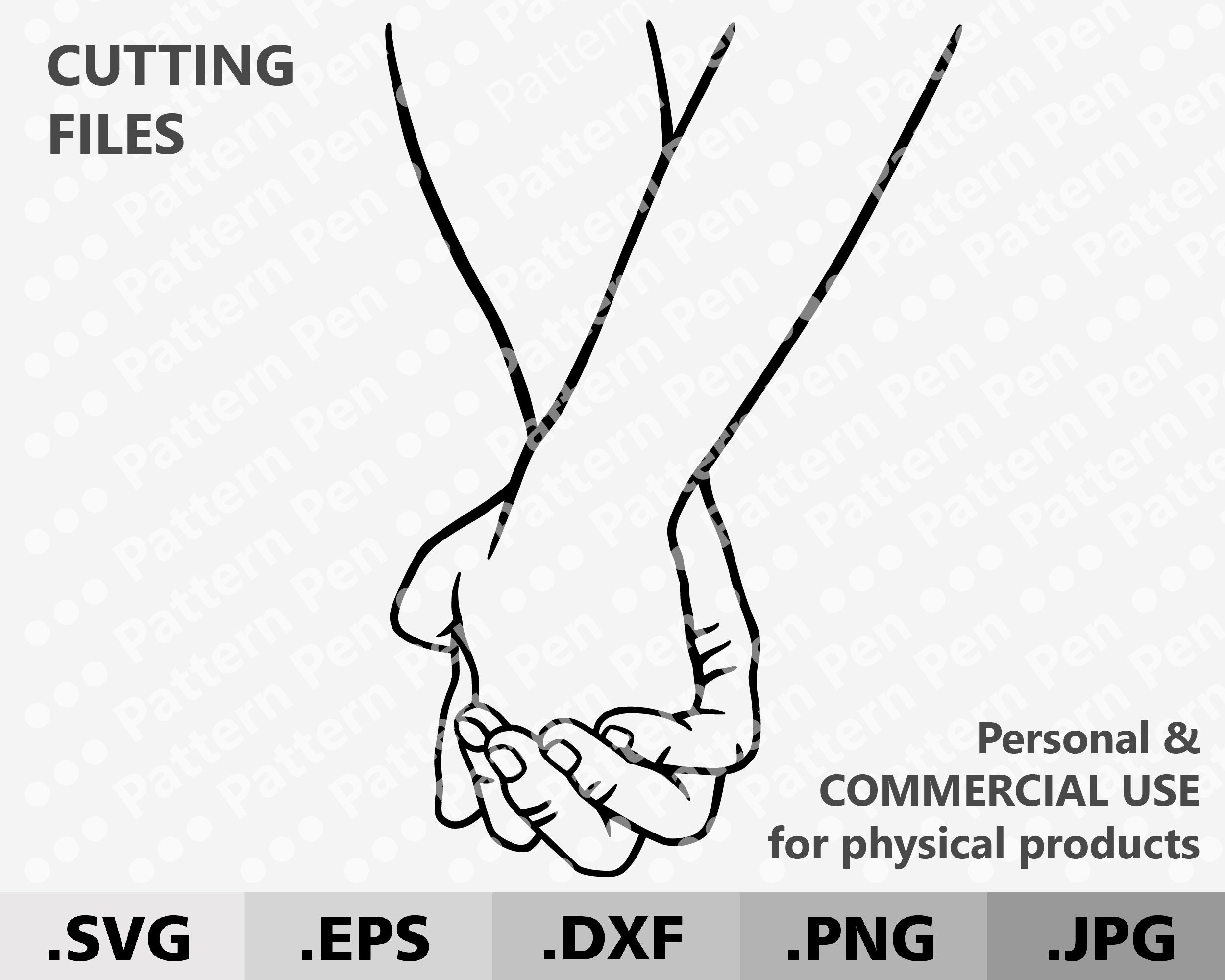 Couple Hands SVG. Valentine's Day Gift SVG. Love Hold - Etsy