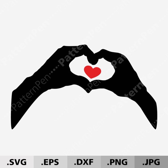 Hands Heart SVG EPS DXF Digital Vector Download Files for | Etsy