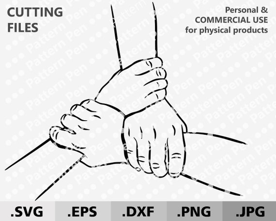 Twee Vrienden Die Elkaars Hand Vasthouden Clipart Afbeeldingen Handen