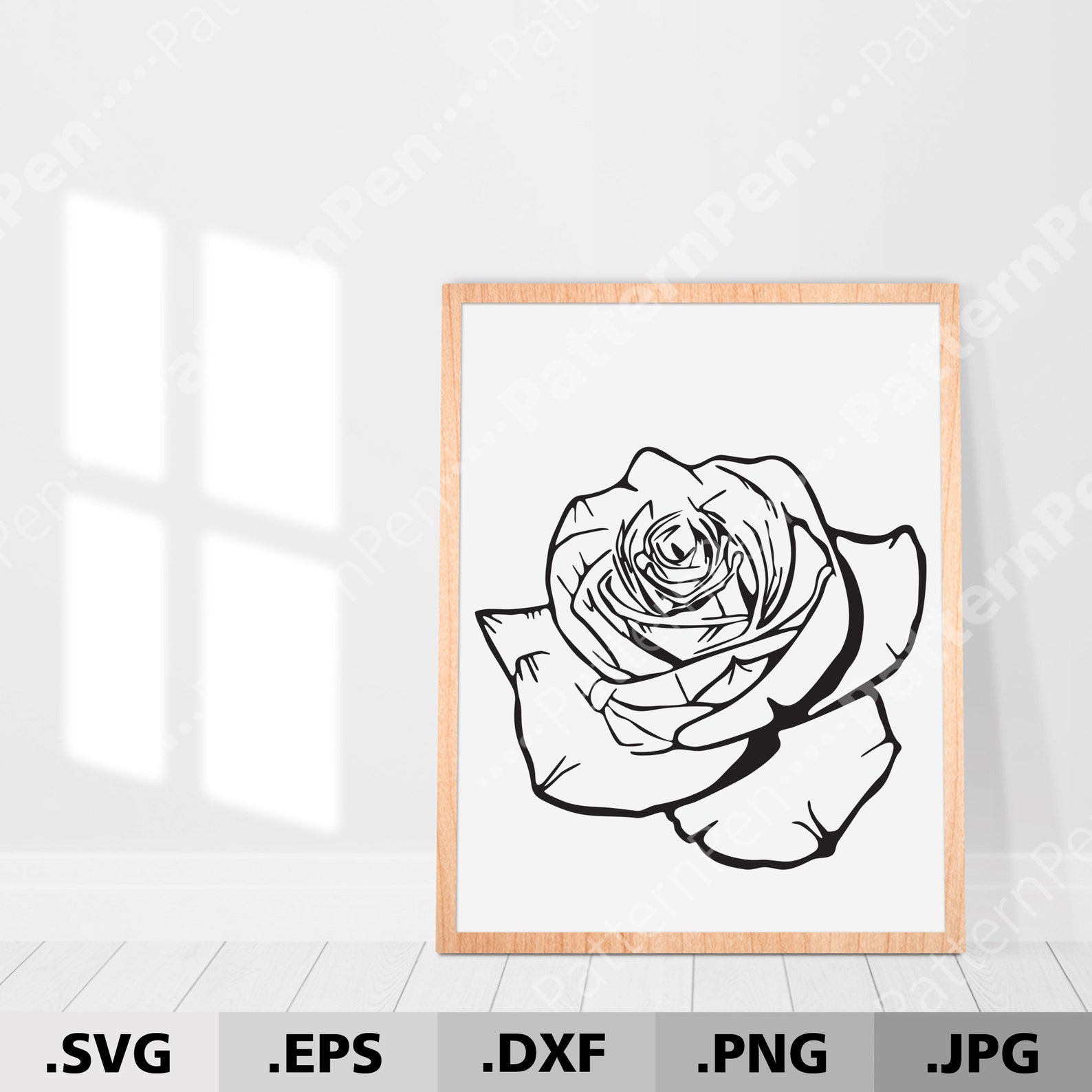 Rose SVG File for Cricut. Flowers SVG Cut Files. Flower Rose - Etsy
