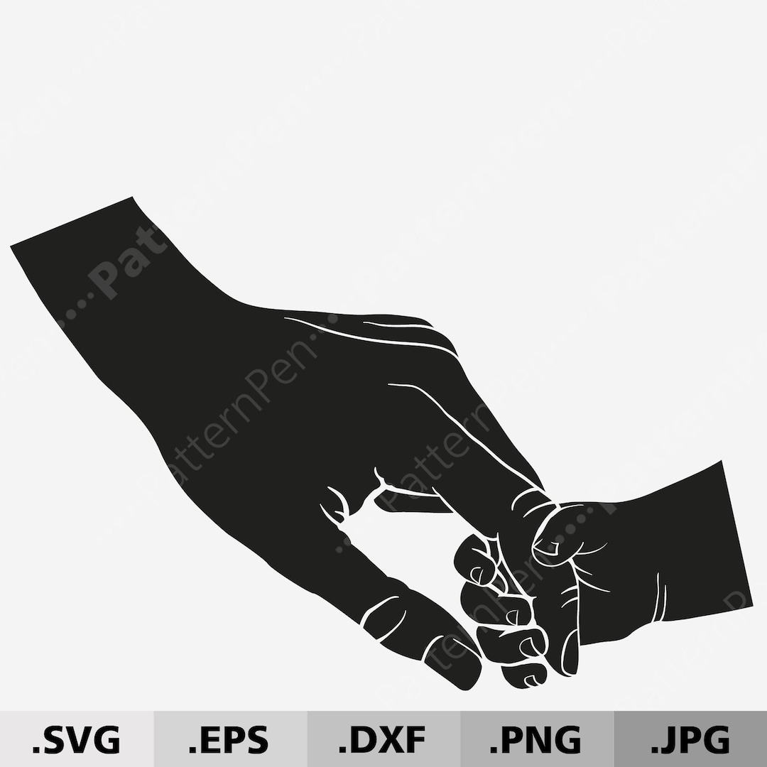 Mother and Child Hands SVG. Holding Hands SVG. Digital File for Cutting ...