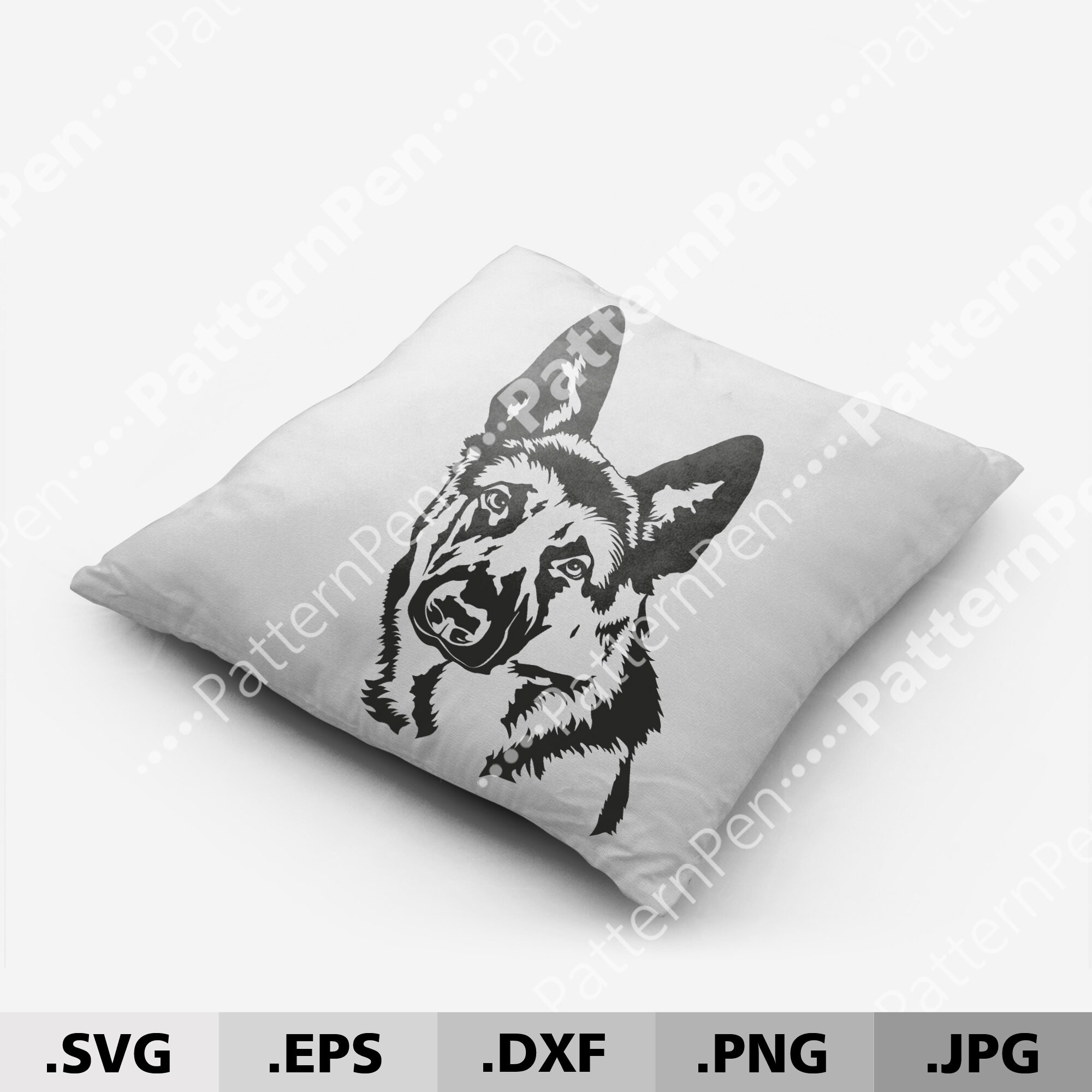 German Shepherd Dog SVG DXF Digital Vector Download Files for | Etsy