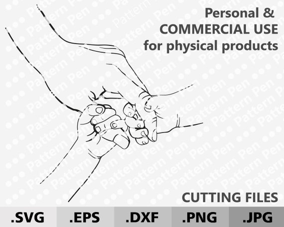 Mother and 2 Childs Hands SVG. Holding Kids and Mom Hands SVG. - Etsy