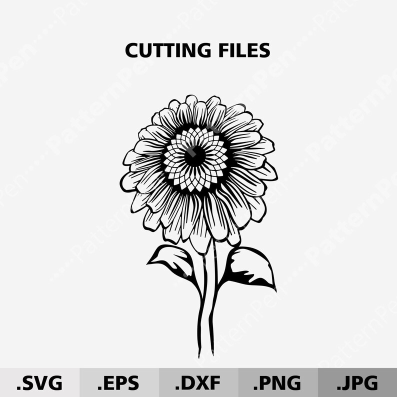 Sunflower SVG. Fall Flower SVG Cut Files for Cricut | Etsy