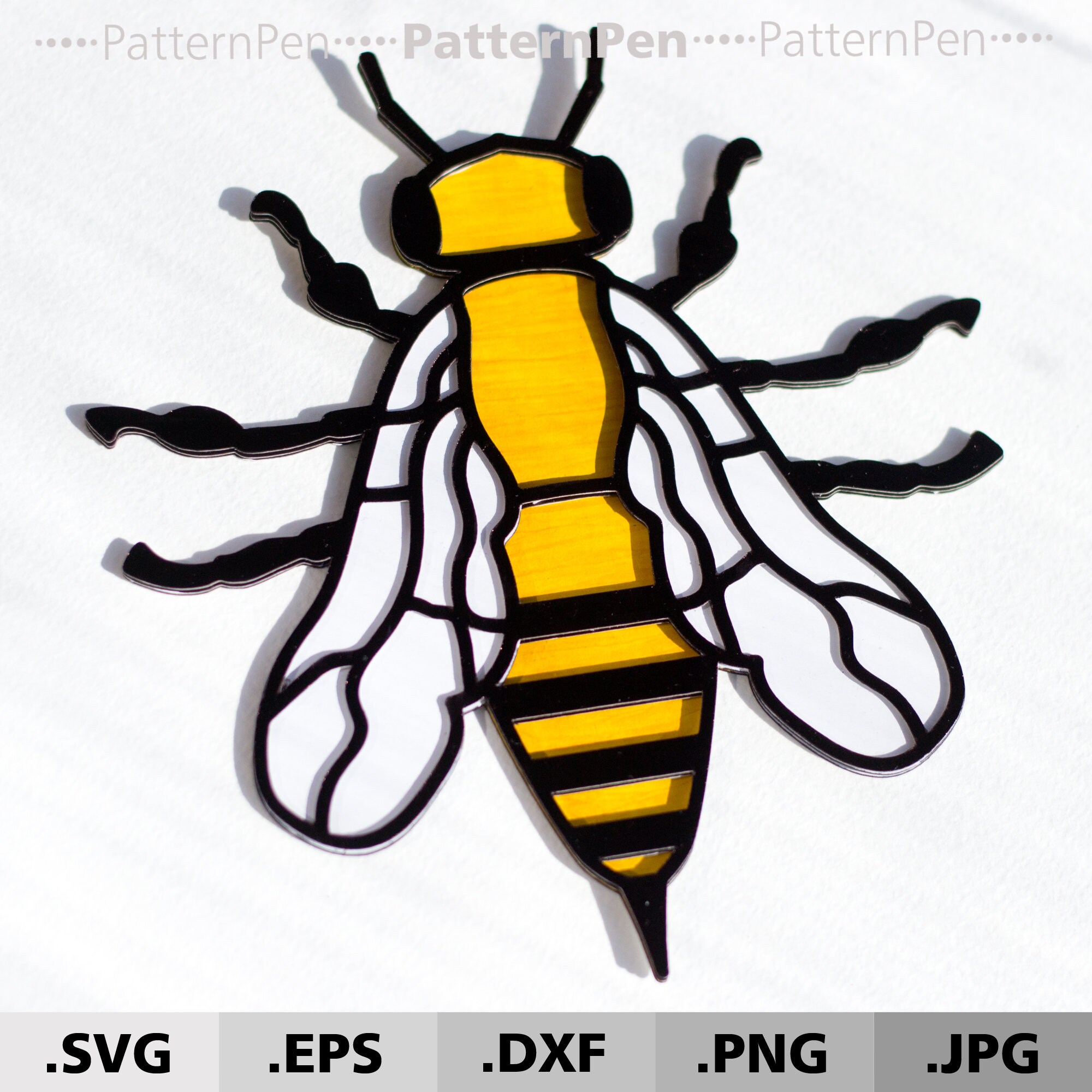 3D Layered Bee SVG Files for Cricut Silhouette. 3D Honey Bee | Etsy