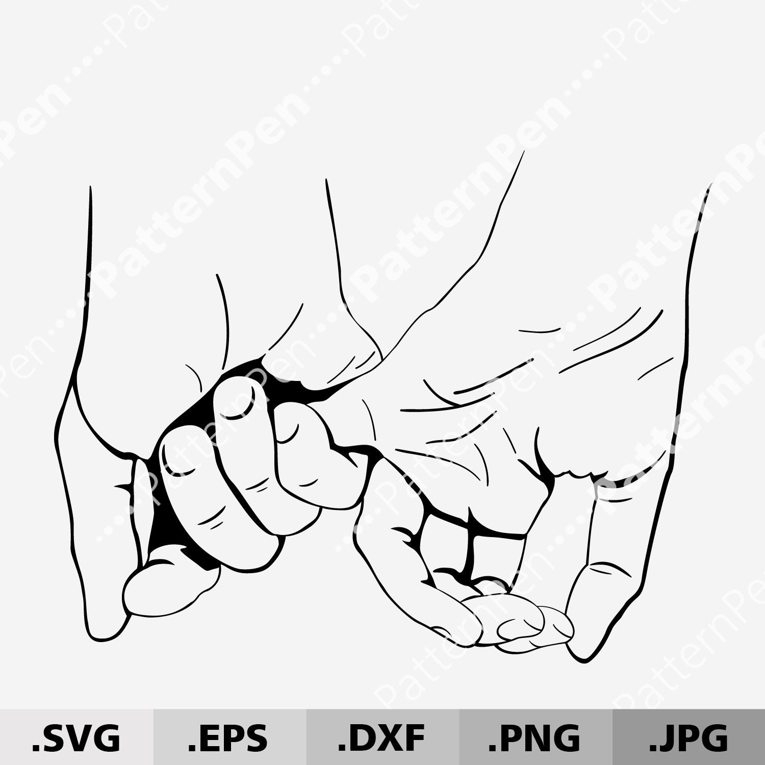 Valentine Day Svg. Lovers Hands SVG. Couple Svg DXF Digital Vector ...