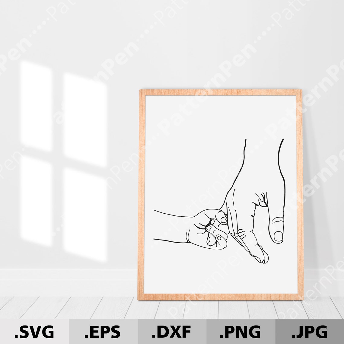 Fathers Day SVG. Dad Hand Child SVG. Digital Download Files | Etsy