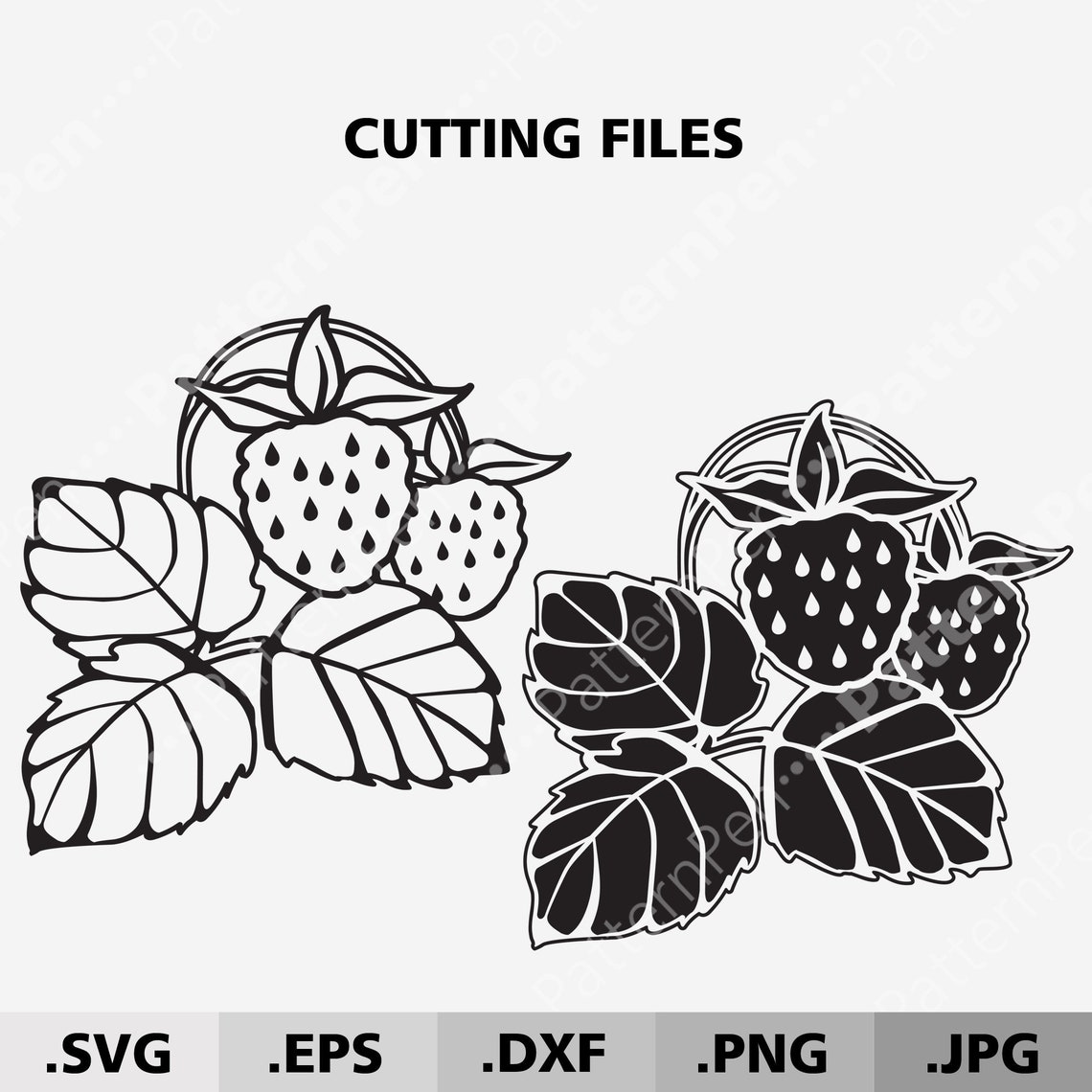 Strawberry SVG Files for Cricut. Berry Svg Dxf. Fruit Cut - Etsy